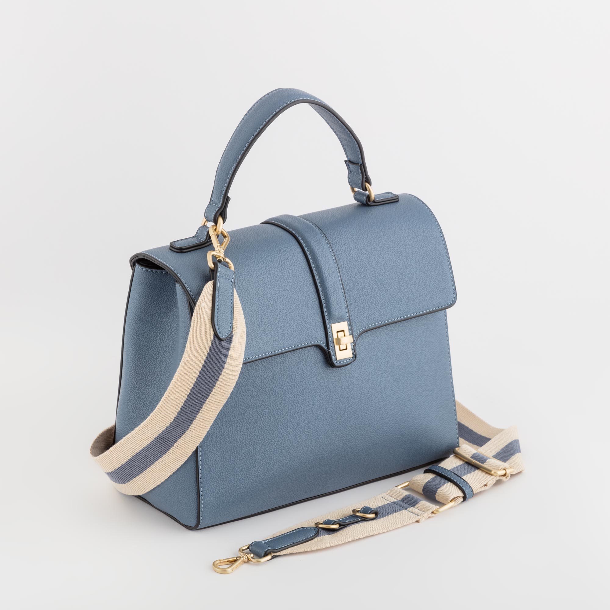 Geantă din eco piele BSB07103542 Indigo pe carpisa.md