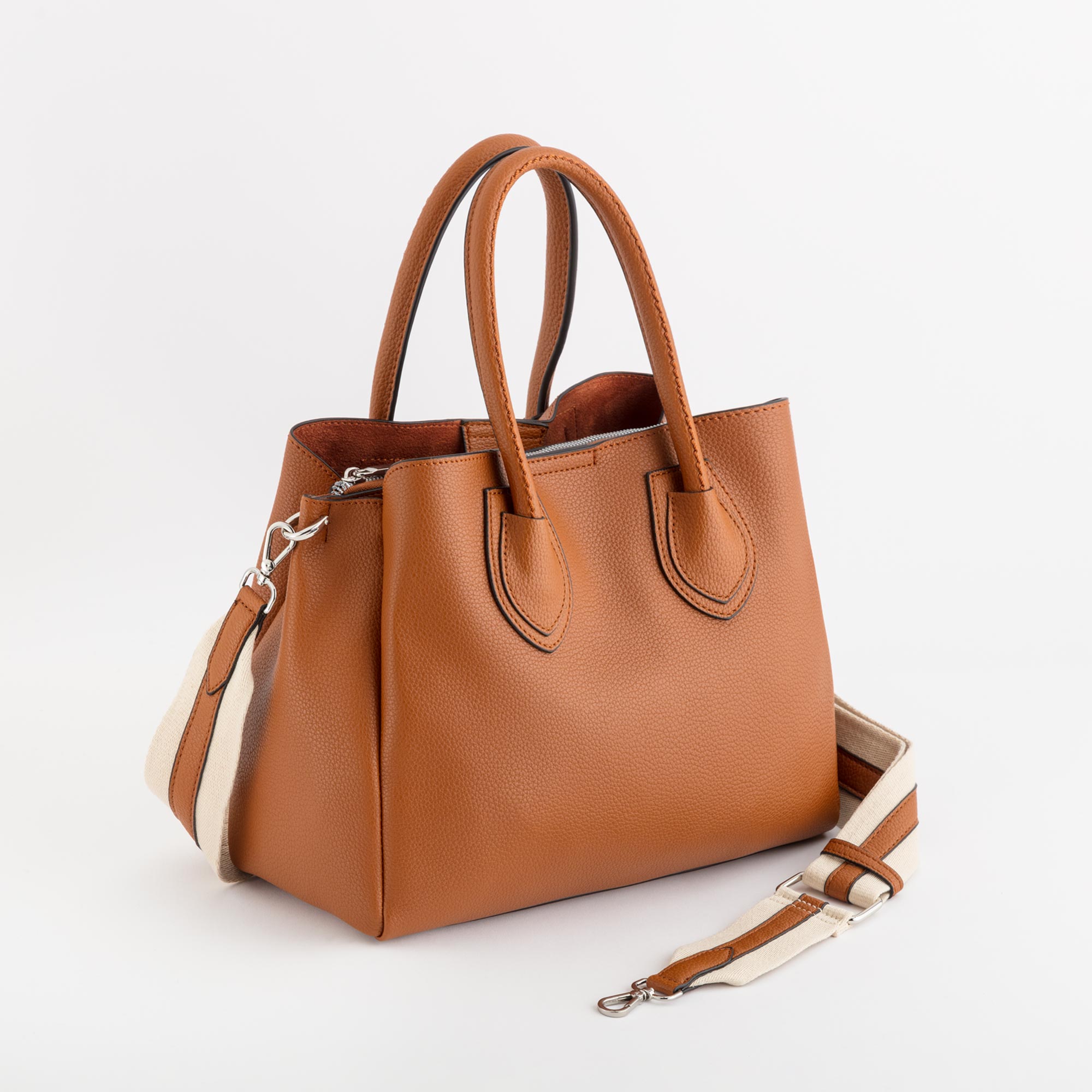 Geantă din eco piele BSB37801443 Cuoio pe carpisa.md